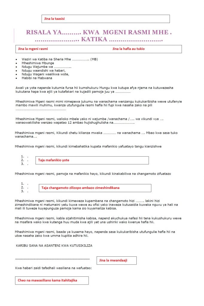 Jinsi Bora na Rahisi ya Kuandaa na Kuandika Risala – Elimu ya Biashara ...